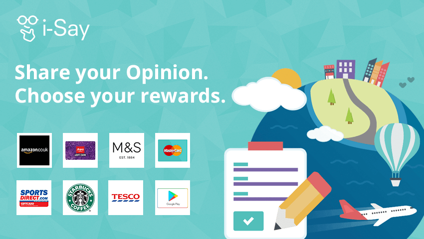 Share your Opinion and choose your rewards | Pick My Postcode