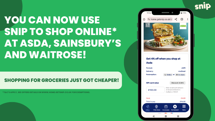 Online Supermarket Savings with Snip – Pick My Postcode