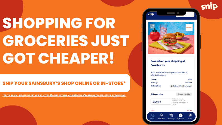 Save 4% on your Sainsbury’s shop Online or In-store with Snip – Pick My ...